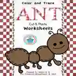 Ant Cut and Paste Worksheets to Color and Trace by Teach Simple