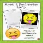 Area and Perimeter Emoji Math Activity by Teach Simple