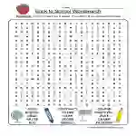 Back to School Fun Word Search Worksheet by Teach Simple