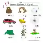Beginning Sounds T V W Pictures Worksheet by Teach Simple