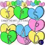 Candy Heart Letters by Teach Simple