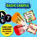 Candy land basic classroom labels by Teach Simple