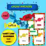 Candyland classroom decoration color posters by Teach Simple