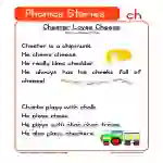 Chester Loves Cheese CH Phonics Stories Reading Comprehension Worksheet ...
