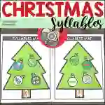 Christmas Counting Syllables Sorting Activity by Teach Simple