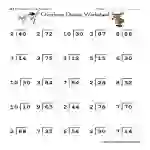Christmas Division Worksheet by Teach Simple