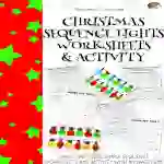 Christmas Sequence Lights Worksheets by Teach Simple