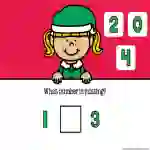Christmas Theme Missing Number 1-20 by Teach Simple