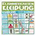 Clothing Clip Cards for Practicing Spelling & Vocabulary (German) by ...