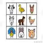 Cognitive Perceptual Boards | Farm Animals Pack 1 by Teach Simple