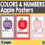 Color & Numbers Apple Posters by Teach Simple
