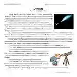 Comets Reading Comprehension Worksheet by Teach Simple