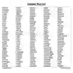 Compound Word List by Teach Simple