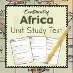 Continent of Africa | Unit Study Test | Geography Bundle by Teach Simple