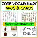 Core Semantics Mats + Cards: Music Instruments Pack by Teach Simple