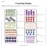 Counting Shapes Worksheet by Teach Simple