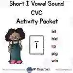 CVC Short I Vowel Sound Activity Packet and Worksheets by Teach Simple
