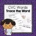 CVC Trace the Word Activity Packet by Teach Simple