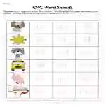 CVC Word Sounds Worksheet by Teach Simple