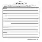 Defining Nouns Worksheet by Teach Simple