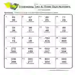 Double Triple Digit Regrouping Subtraction Worksheet by Teach Simple