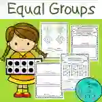 Equal Groups Practice Worksheets by Teach Simple