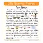 Food Chains Life Science Reading Comprehension Worksheet by Teach Simple