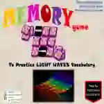 Free Science Interactive Memory Game / Light Waves Vocabulary by Teach ...