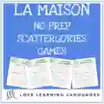 French: House Vocabulary - Scattergories Game by Teach Simple