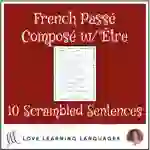 French passé composé with être scrambled sentences - Distance Learning ...