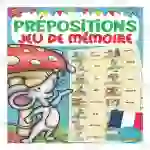 French: Prepositions Memory Game by Teach Simple