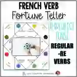French: -RE IMPERFECT TENSE VERB Fortune Teller by Teach Simple