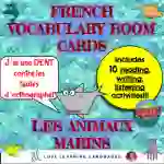 French Sea Animals Vocabulary Unit with Boom Cards by Teach Simple