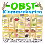 Fruit Clip Cards for Practicing Spelling & Vocabulary (German) by Teach ...