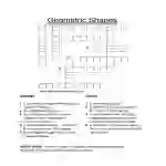 Geometric Shapes Crossword Puzzle by Teach Simple