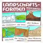 German Flash Cards: Landforms by Teach Simple