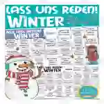 German: Let's Talk About Winter Board Game by Teach Simple