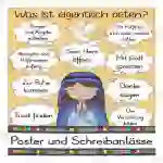 German: What Is Prayer? | Fact Sheet Poster and Writing by Teach Simple