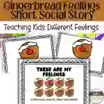 Gingerbread Man Labeling Emotions Social Story For Preschool And Kinde ...
