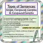 Grammar: Types of Sentences: Simple, Compound, Complex by Teach Simple