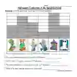 Graphing Halloween Costumes Worksheet by Teach Simple