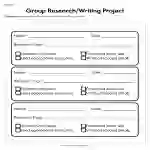 Group Research Writing Project Worksheet by Teach Simple