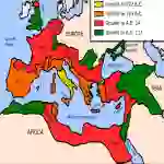 Growth of the Roman Empire Map by Teach Simple
