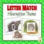 Hibernation Letter Match Game by Teach Simple