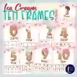Ice Cream Ten Frames Classroom Posters by Teach Simple