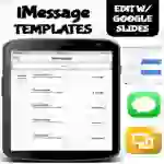 iMessage Template (Editable on Google Slides) by Teach Simple