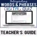 Interpreting Words + Phrases Digital Quiz by Teach Simple