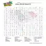 Iowa Word Search Worksheet by Teach Simple
