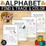 Jungle Adventures: Animal Alphabet for Kids - Find, Trace & Color A to ...