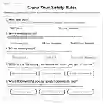 Know Your Safety Rules Worksheet by Teach Simple